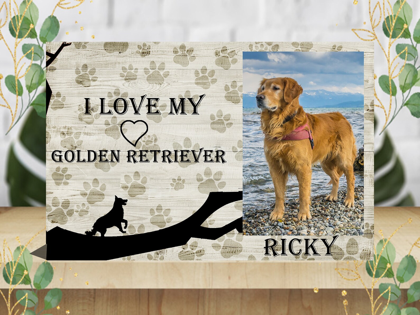 I Love My Labrador Retriever Personnalized 912 Frame / - Etsy
