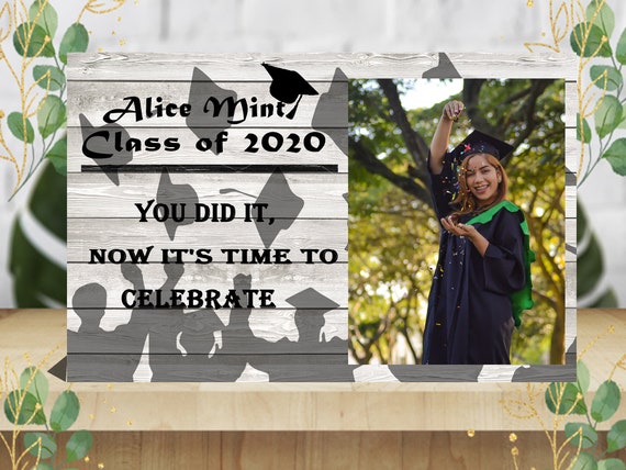 Graduation / Personalized Photo Frame / Digital Download / | Etsy