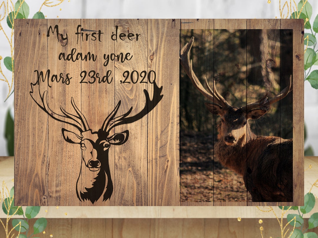 Unique Deer Hunting Gift Idea / First Buck / Photo Frame / - Etsy