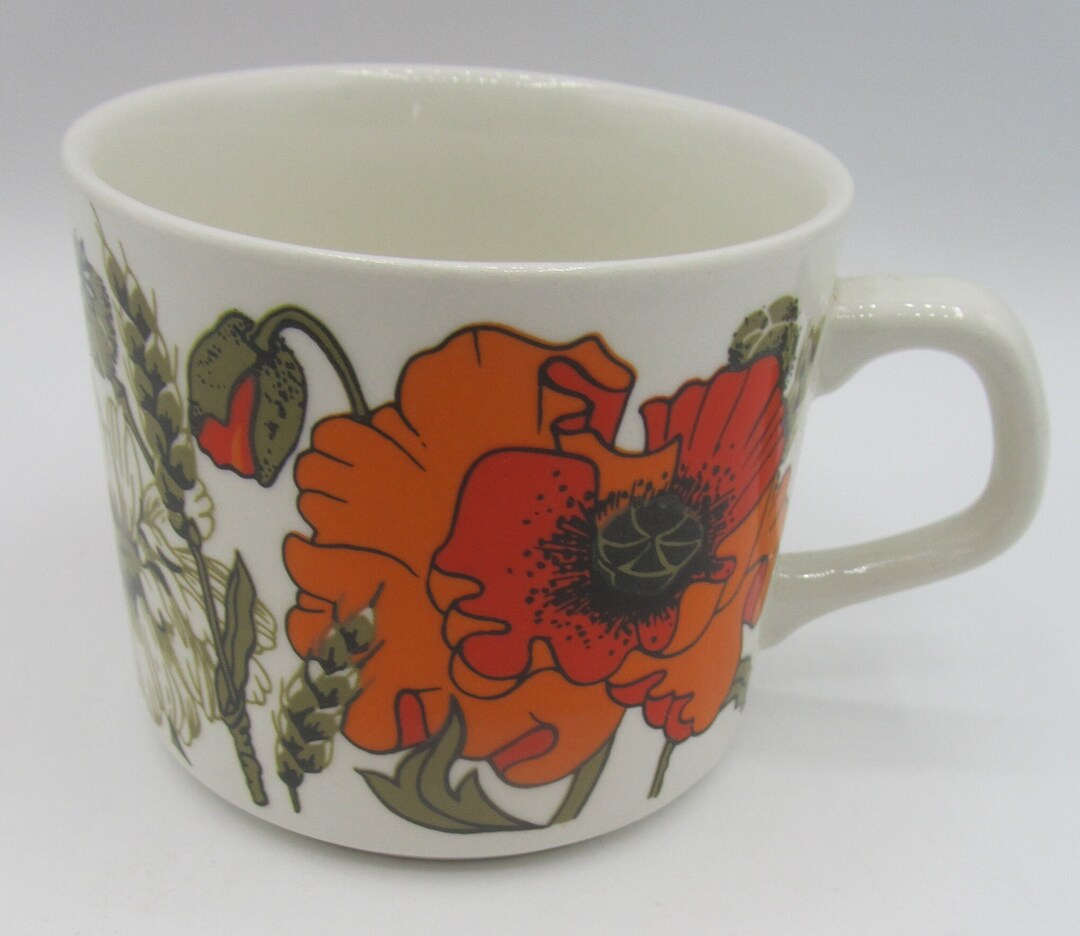 Meakin Poppy Open Sugar Tea Cup - Etsy