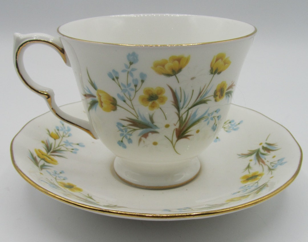 Colclough Angela Tea Cup and Saucer - Etsy