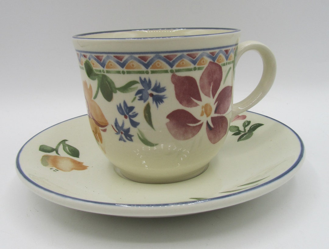 Staffordshire Calypso Tea Cup and Saucer - Etsy UK