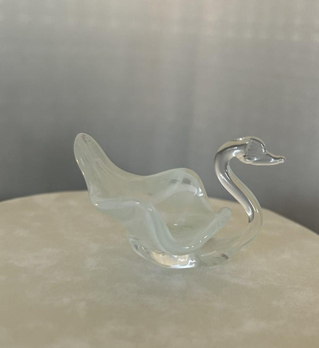 Mini Swan Marigold Glass 'ozark Art Glass ' Tribute Swan - Etsy