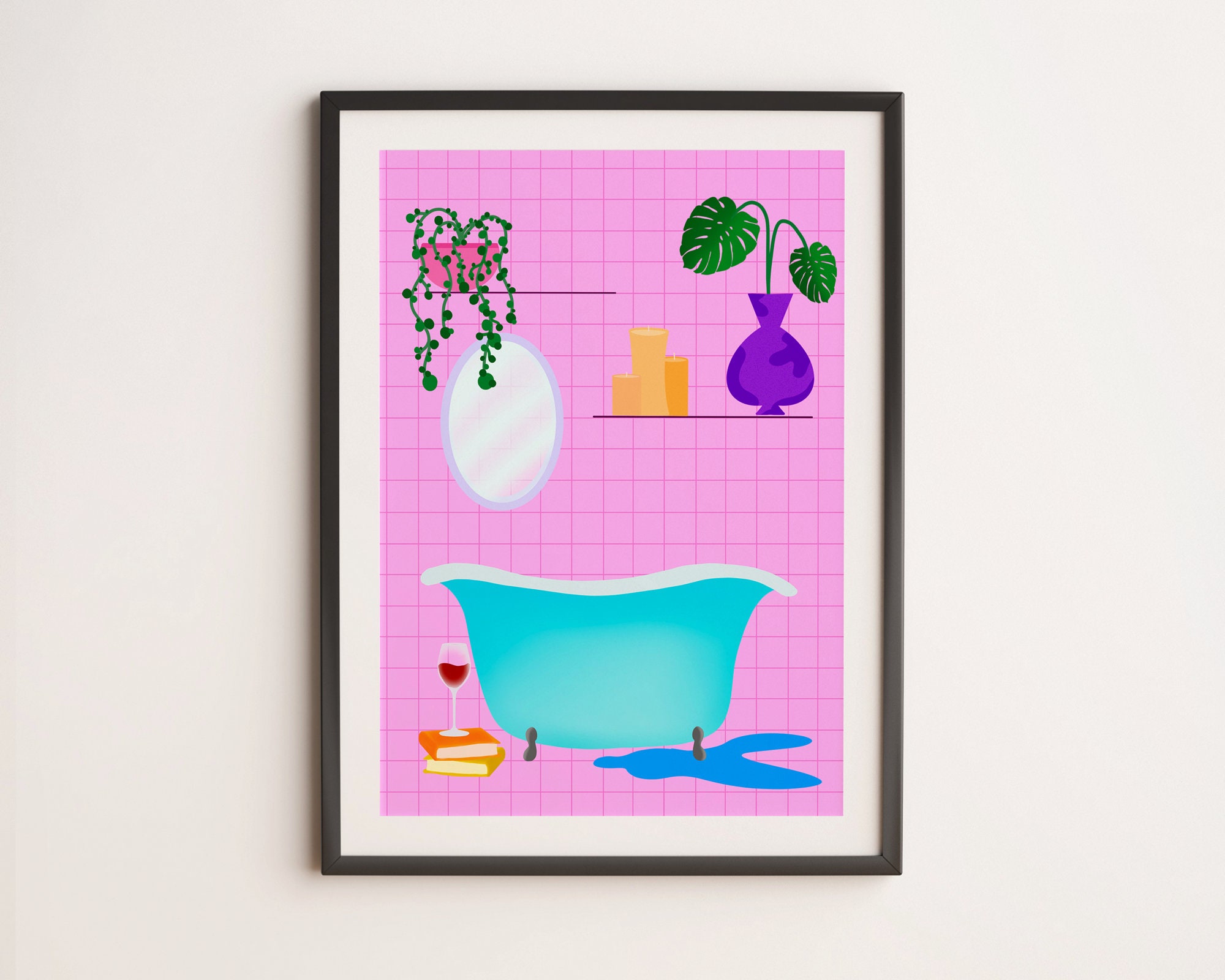Bathroom Art Print Etsy