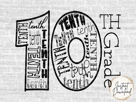 Tenth Grade SVG Back to School SVG 10th Grade Shirt | Etsy