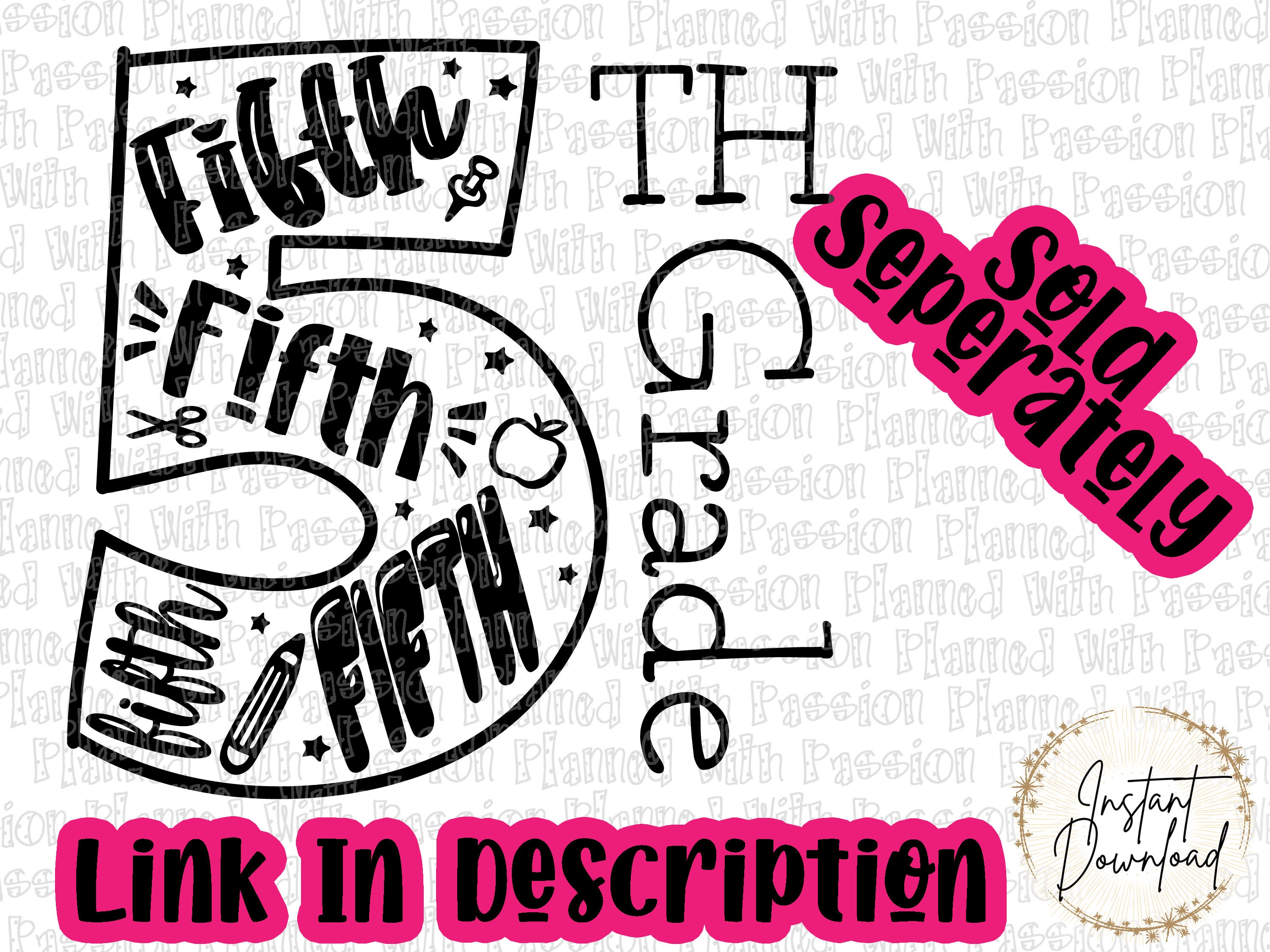 Fifth Grade Teacher SVG Back to School SVG 5th Grade - Etsy