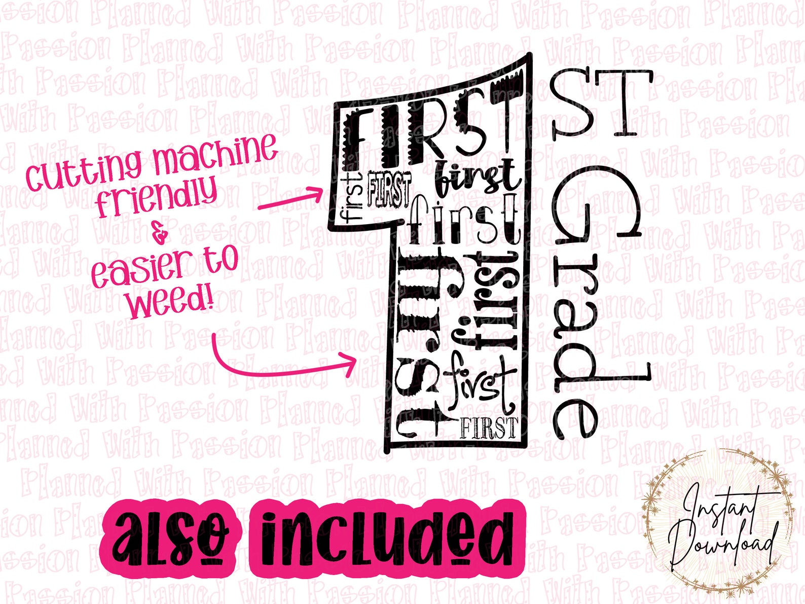 First Grade SVG Back to School SVG 1st Grade Shirt First | Etsy