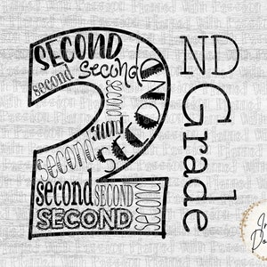 Second Grade SVG Back to School SVG 2nd Grade Shirt - Etsy
