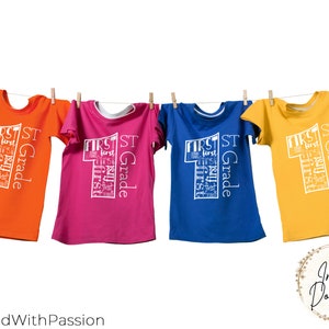 First Grade SVG | Back to School SVG | 1st Grade Shirt | First Day of ...