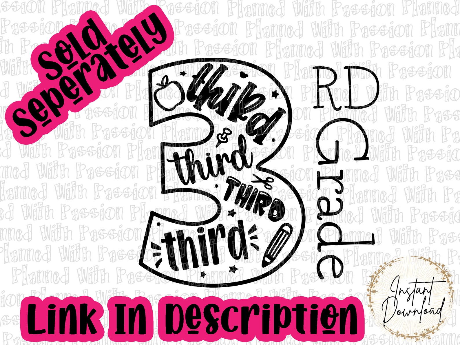 Third Grade SVG Back to School SVG 3rd Grade Shirt First - Etsy UK