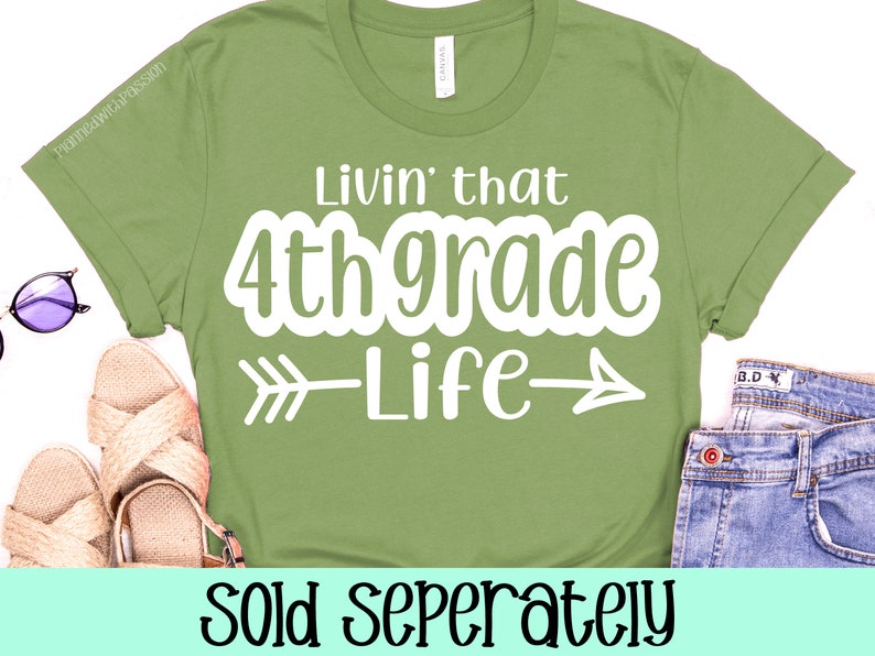 Fourth Grade SVG Back to School SVG 4th Grade Shirt - Etsy