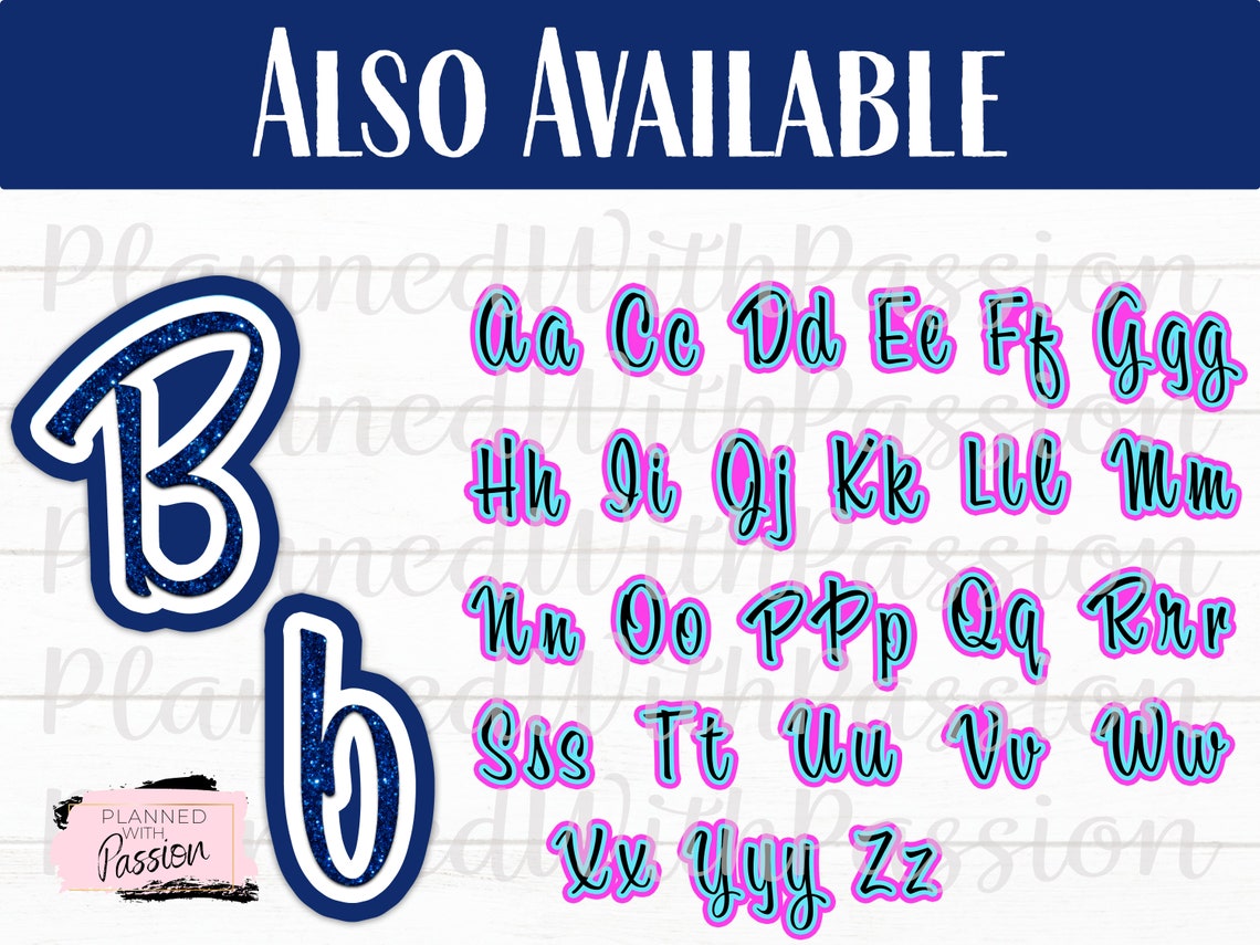 Layered Font Svg Multi Layer Alphabet Svg Fonts For Cricut Etsy 