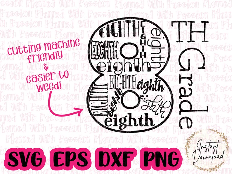 Eighth Grade SVG Back to School SVG 8th Grade Shirt - Etsy