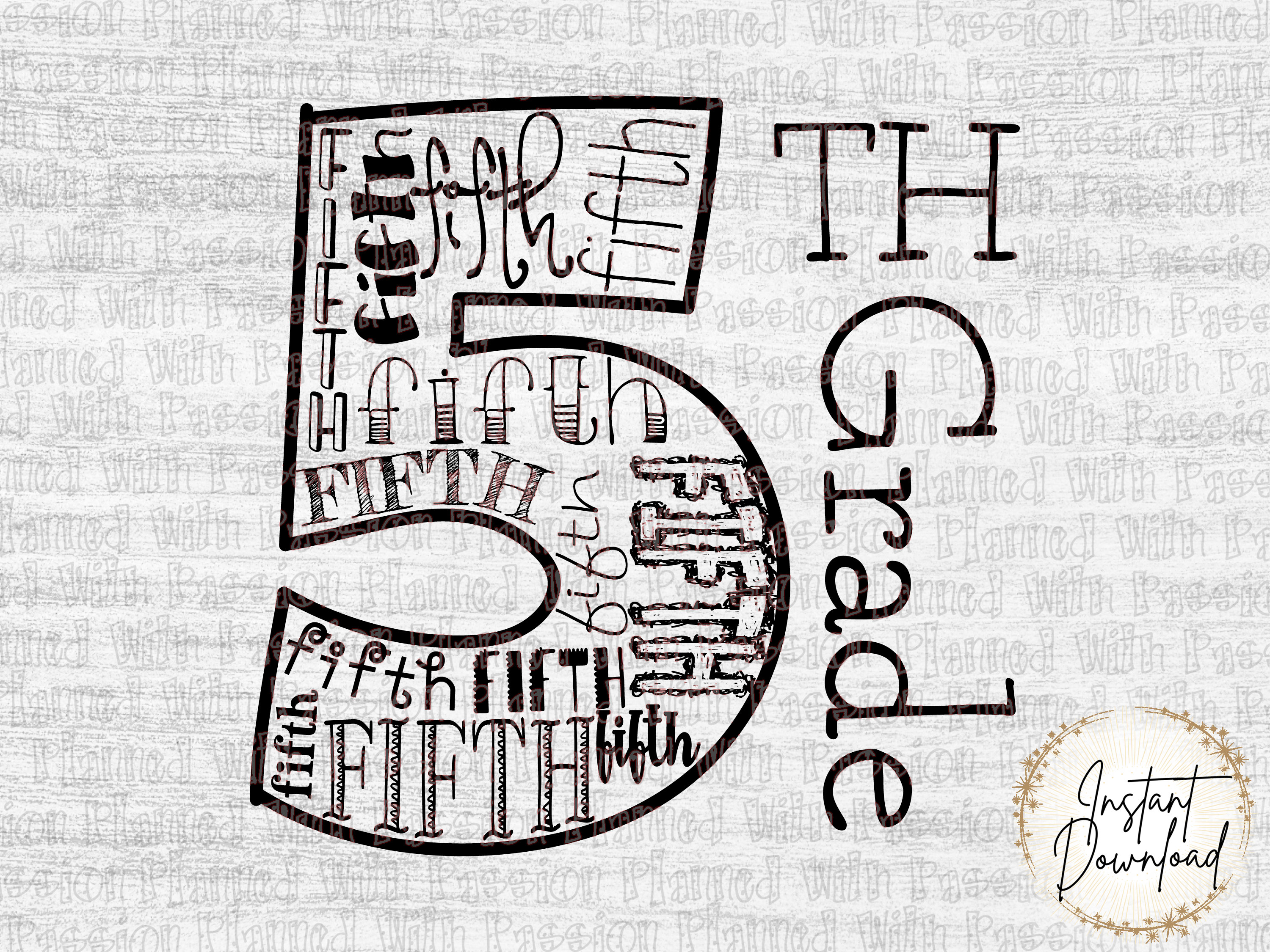 Fifth Grade SVG Back to School SVG 5th Grade Shirt First - Etsy