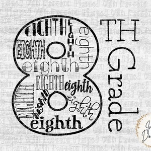 Eighth Grade SVG | Back to School SVG | 8th Grade Shirt | First Day of ...