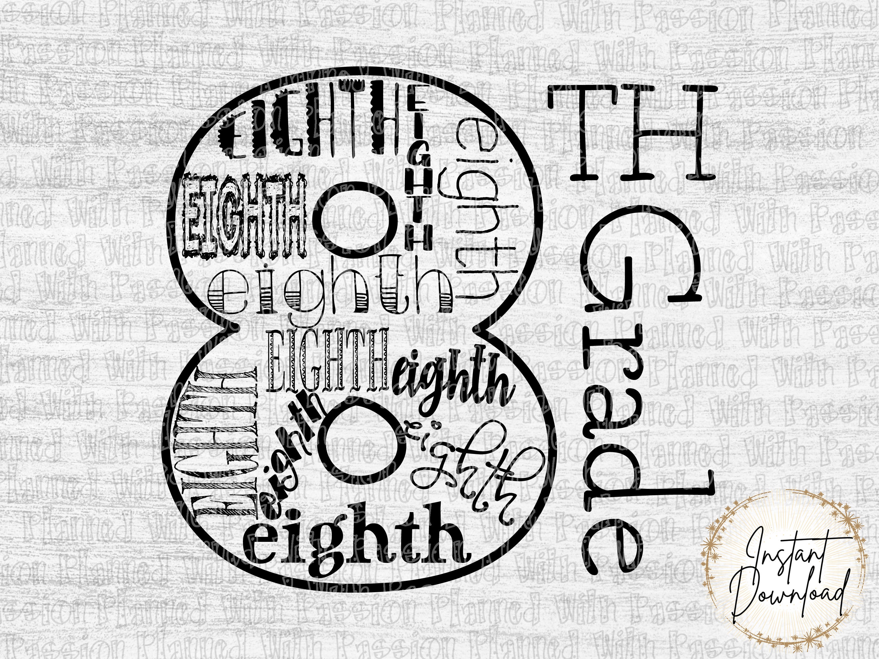 Eighth Grade SVG Back to School SVG 8th Grade Shirt | Etsy