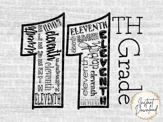 11th Grade SVG Back to School SVG 11th Grade Shirt First - Etsy