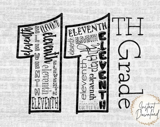 11th Grade SVG Back to School SVG 11th Grade Shirt First Day of School ...