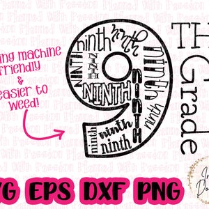 Ninth Grade SVG | Back to School SVG | 9th Grade Shirt | First Day of ...