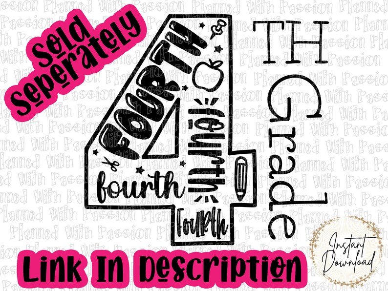 Fourth Grade SVG Back to School SVG 4th Grade Shirt - Etsy