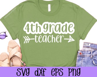 Fourth Grade SVG Back to School SVG 4th Grade Shirt | Etsy