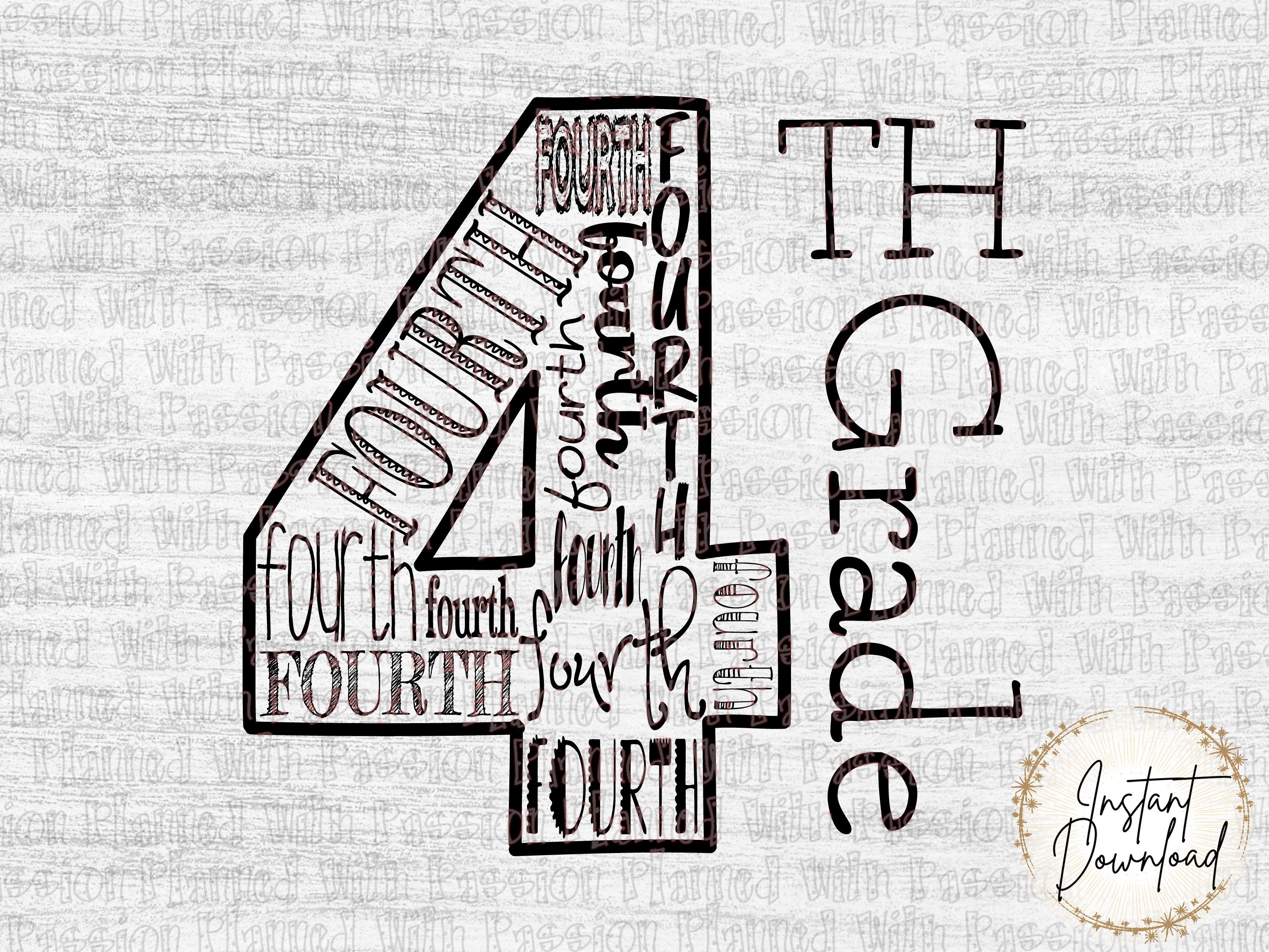 Fourth Grade SVG Back to School SVG 4th Grade Shirt - Etsy