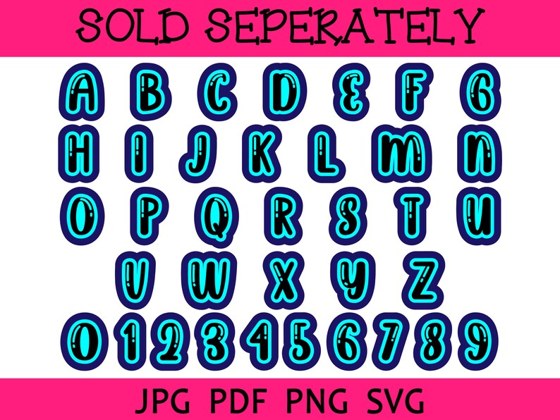 Cursive Font SVG Alphabet Clipart Fonts for Cricut Script - Etsy