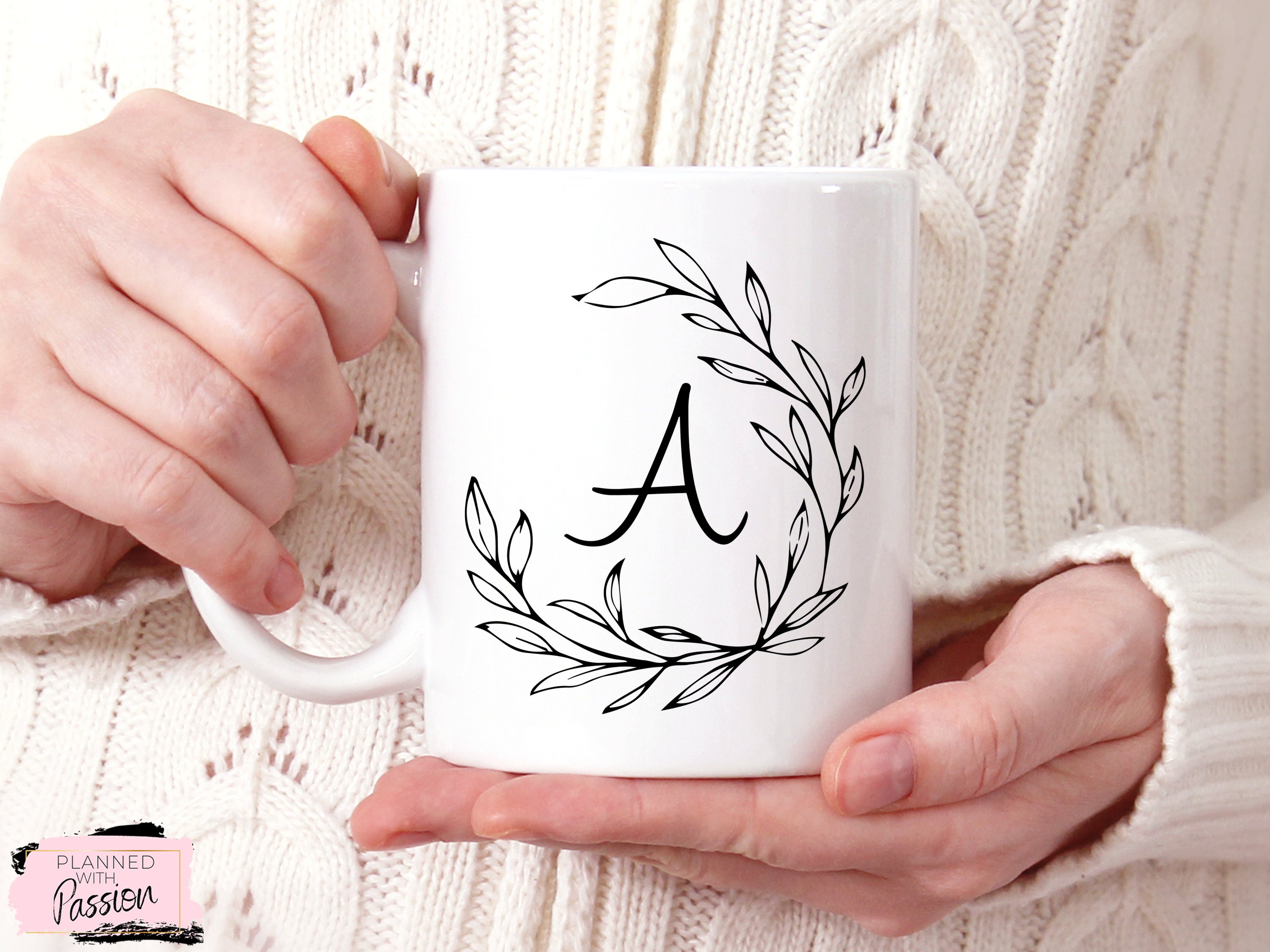 Laurel Wreath Monogram Font SVG Alphabet (digital Download) - Etsy