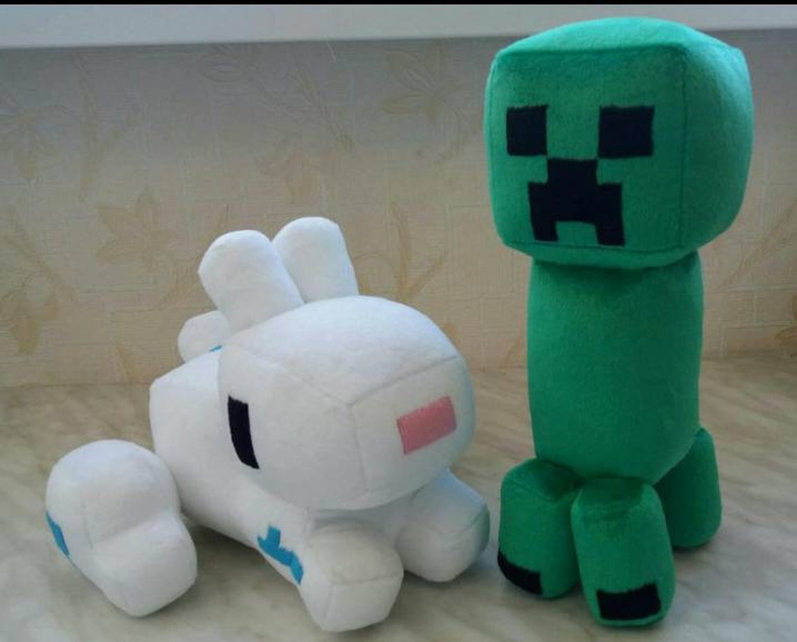 23cm. Big Toy Rabbit From the Game Minecraft. Handwork - Etsy