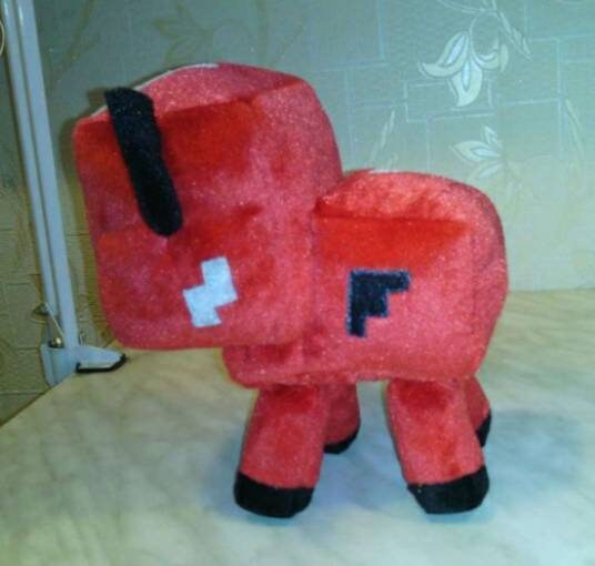 Big Toy Mushroom Cow Calf From Minecraft Game 20cm - Etsy