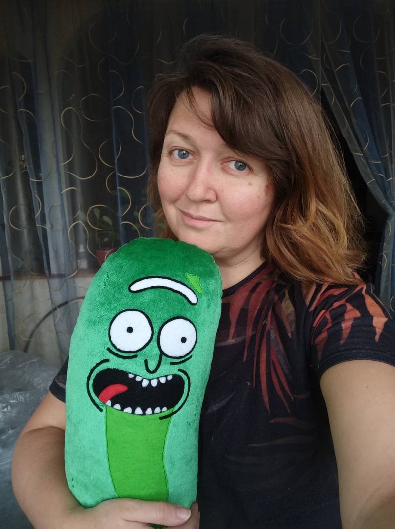 Big Soft Toy Cucumber Rick From the Cartoon Rick and Morty. 56cm - Etsy