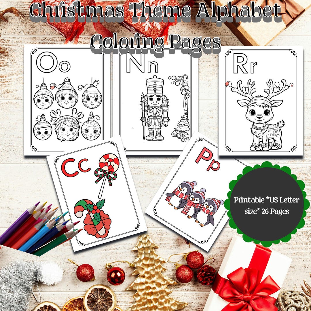 Christmas Coloring Pages, Alphabet Coloring Pages, Printable Worksheets ...