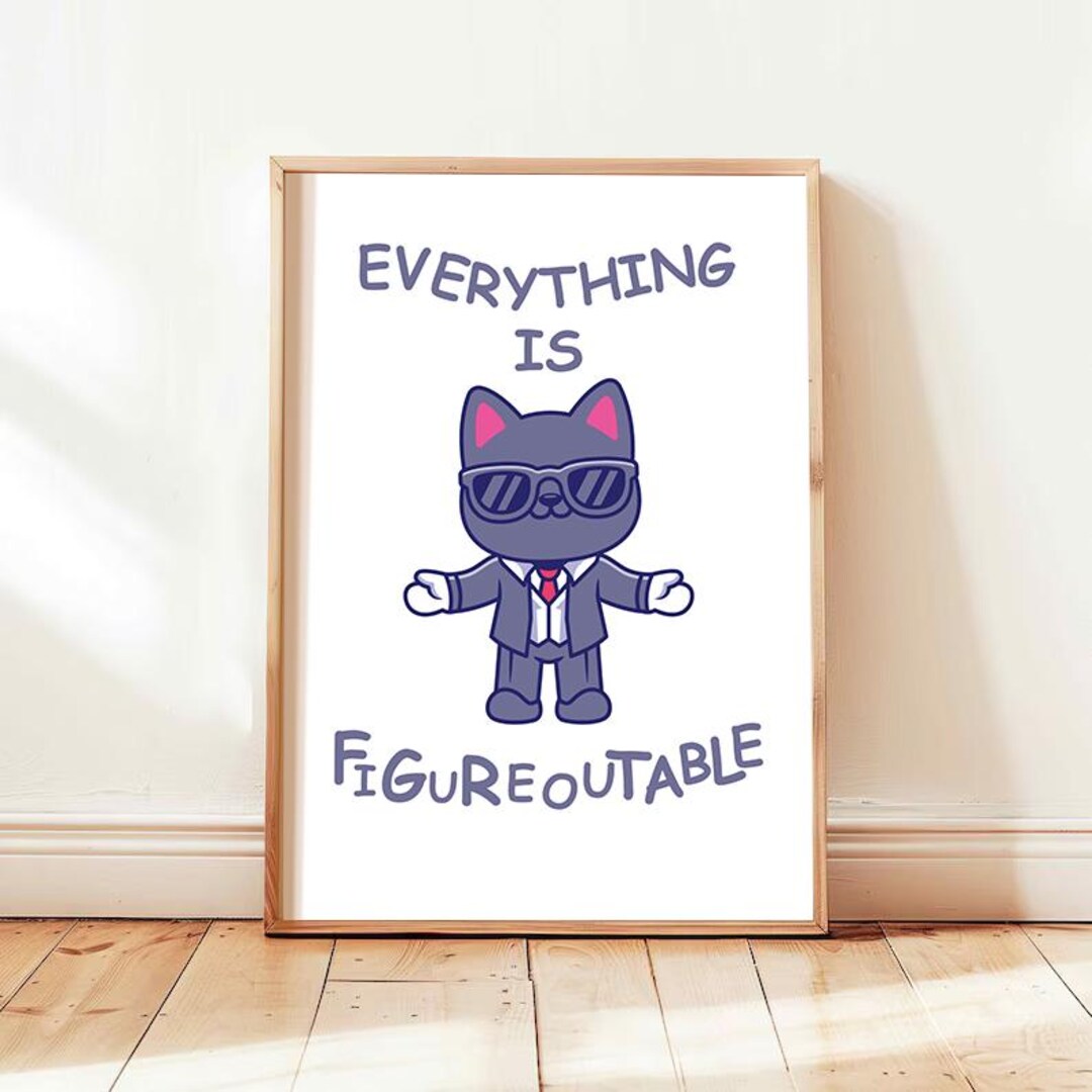 Everthing is Figureoutable Poster Progress Quote, Motivational Office ...