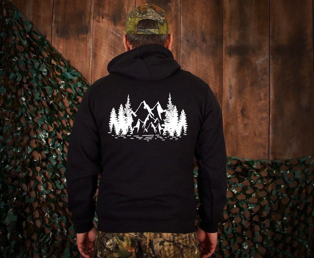 Flinter Collection - Hoodie With Mountain - Etsy