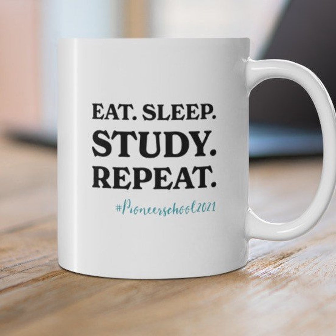 Eat Sleep Study Repeat Pioneer School of 2021 Ceramic Mug 11oz | Etsy