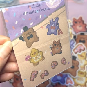 Fnaf Inspired Cookies - Sticker Pack - Chibi Fnaf Stickers - Cute Fnaf ...