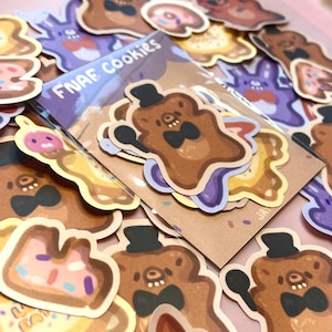 Fnaf Inspired Cookies - Sticker Pack - Chibi Fnaf Stickers - Cute Fnaf ...