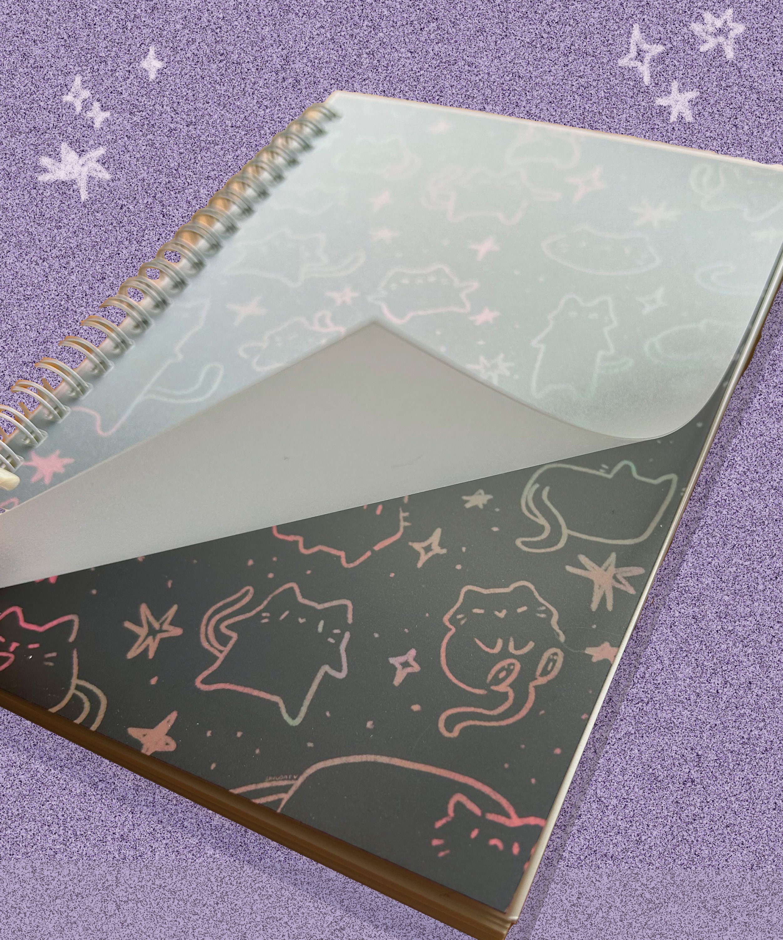 Rainbow Cat Reusable Sticker Book - A5 Size 50 Sheets - Cat Sticker ...