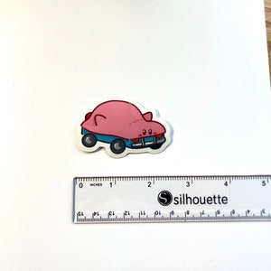 Animated Pink Car Sticker - Glossy Vinyl - Etsy