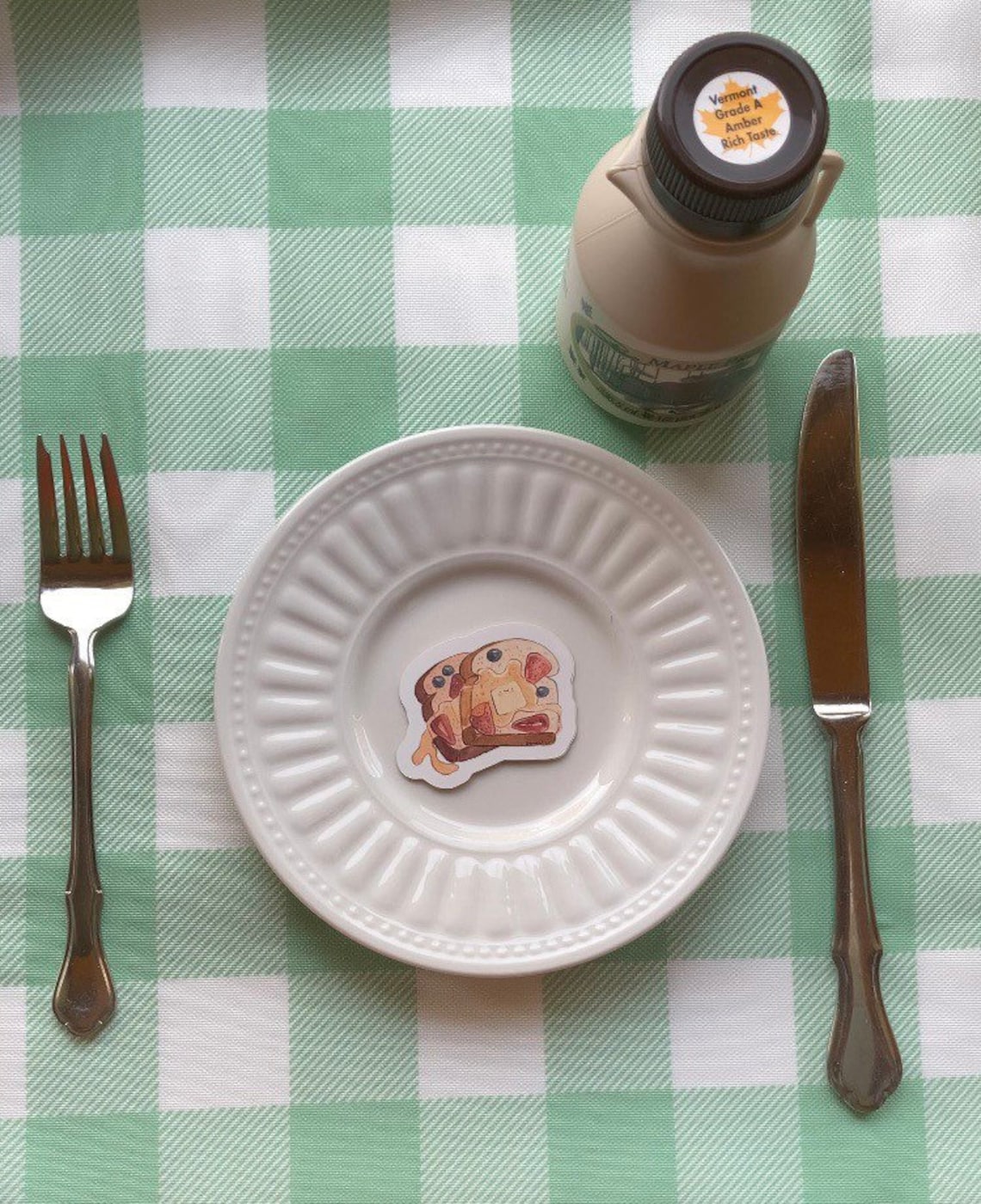 French Toast Sticker Cute Toast Stickers Strawberry and - Etsy