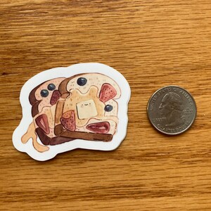 French Toast Sticker - Cute Toast Stickers - Strawberry and Breakfast ...