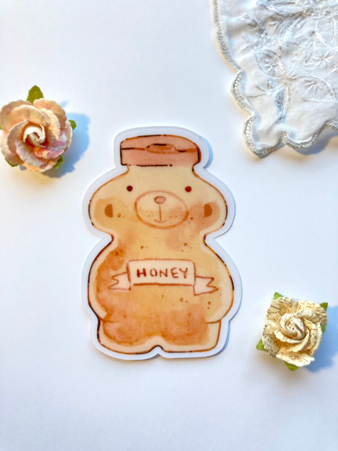 Honey Bear Sticker - Cute Honey Stickers - Honeybee - Honey Bear Bottle ...
