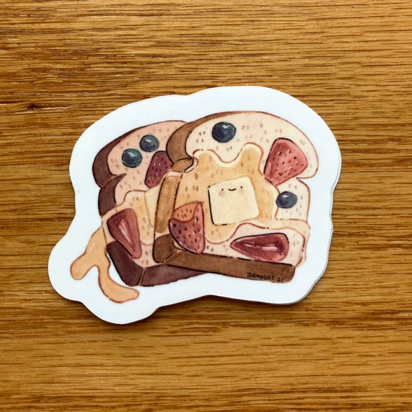 Toast Stickers - Etsy