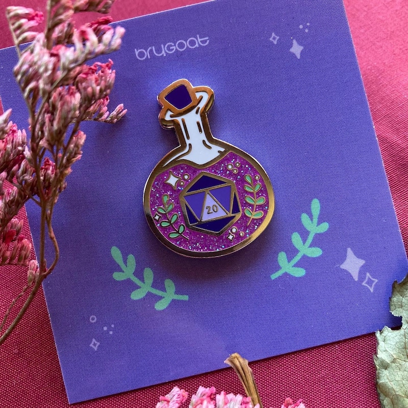 Dnd Enamel Pin - Etsy
