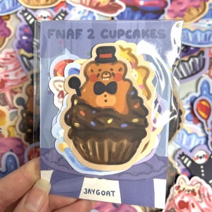 Fnaf 2 Inspired Cupcakes - Sticker Pack - Chibi Fnaf Stickers - Cute ...