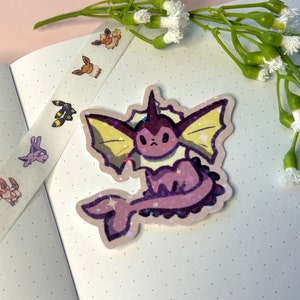 Shiny Elemental Creature Sparkly Stickers - Etsy
