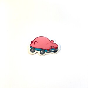 Animated Pink Car Sticker - Glossy Vinyl - Etsy