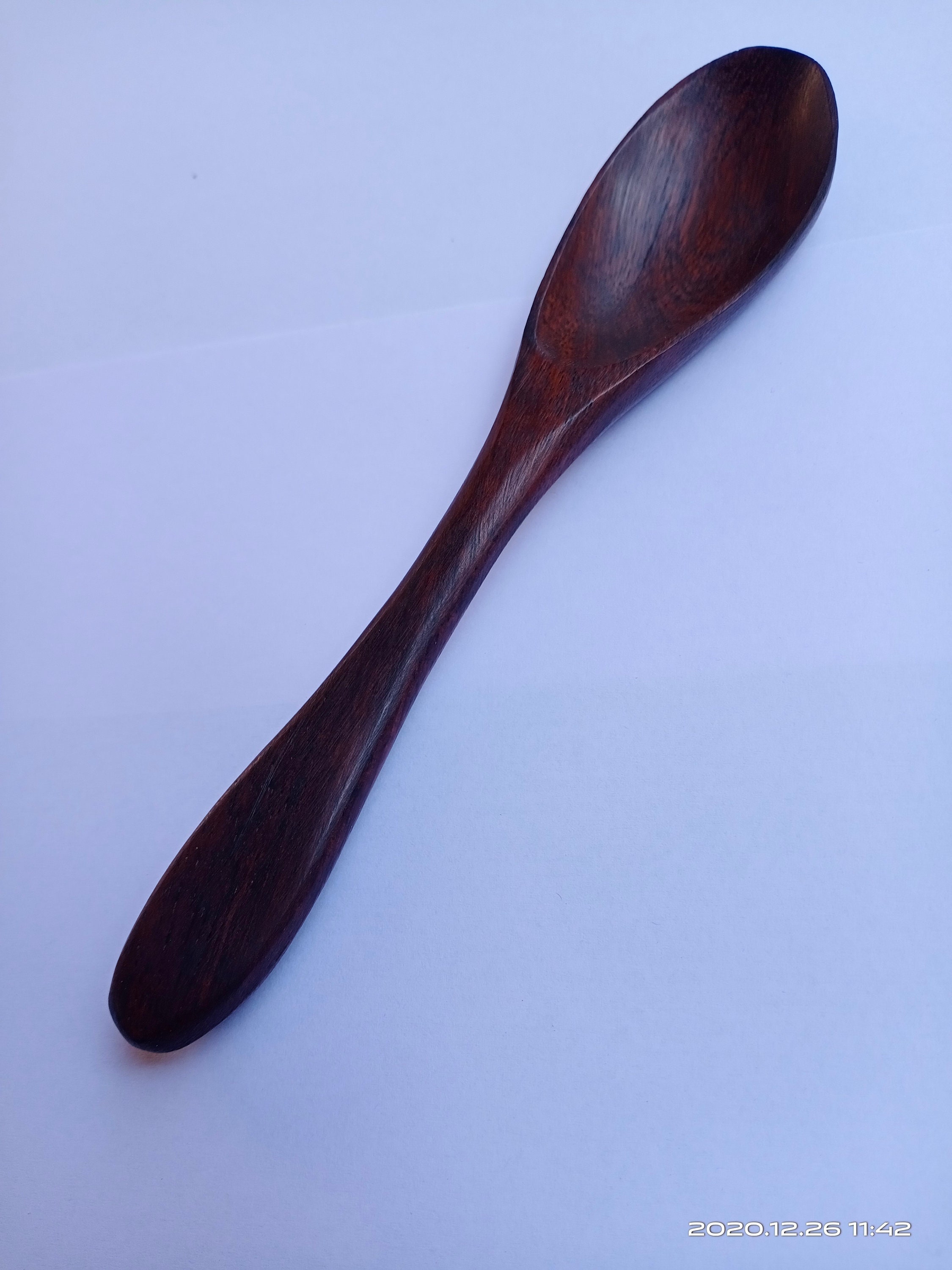 Rose wooden Soup spoon brown wooden deep spoon | Etsy