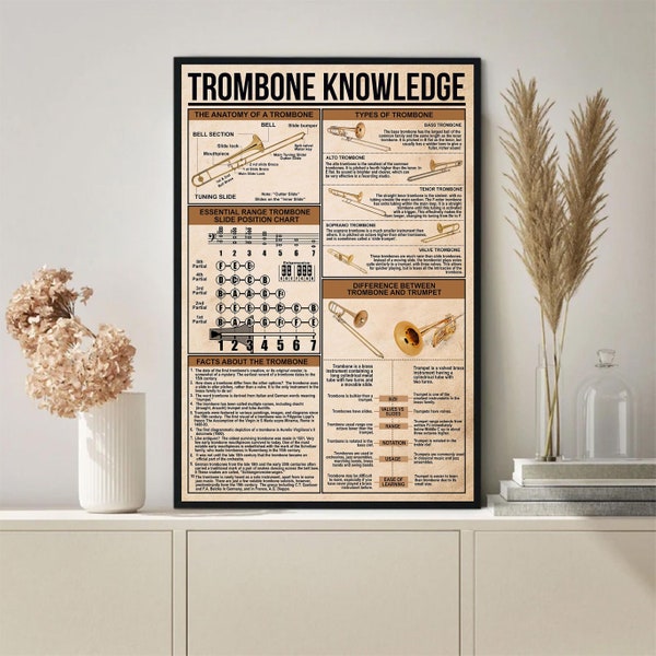 Vintage Trombone - Etsy