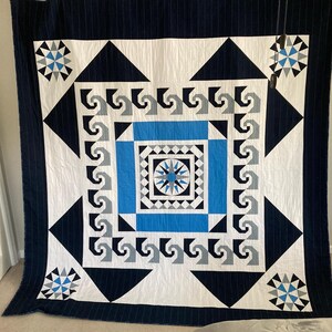 Mariner's Compass Medallion Queen Size Quilt - Etsy